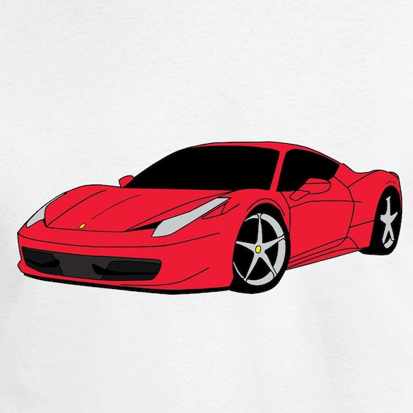 Ferrari Vector Digital File Svg Png - Etsy