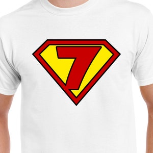 Super Seven Year Old Birthday Digital Files - Design Files - Cricut ...