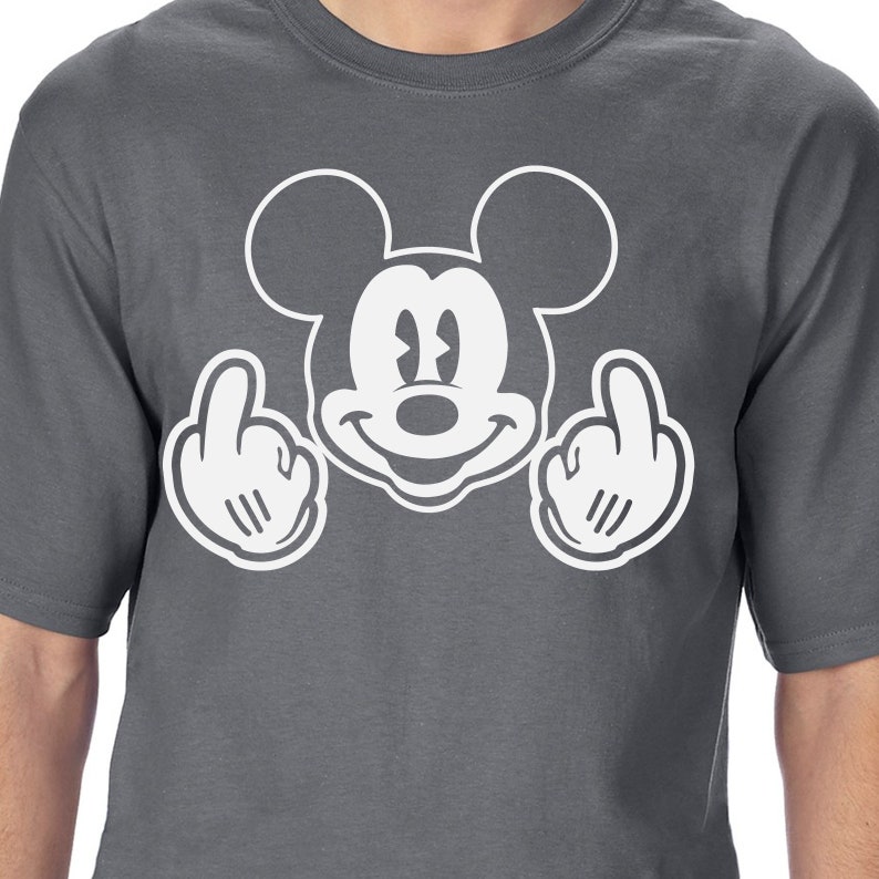 Mickey Middle Finger Digital Files Design Files Cricut - Etsy Australia
