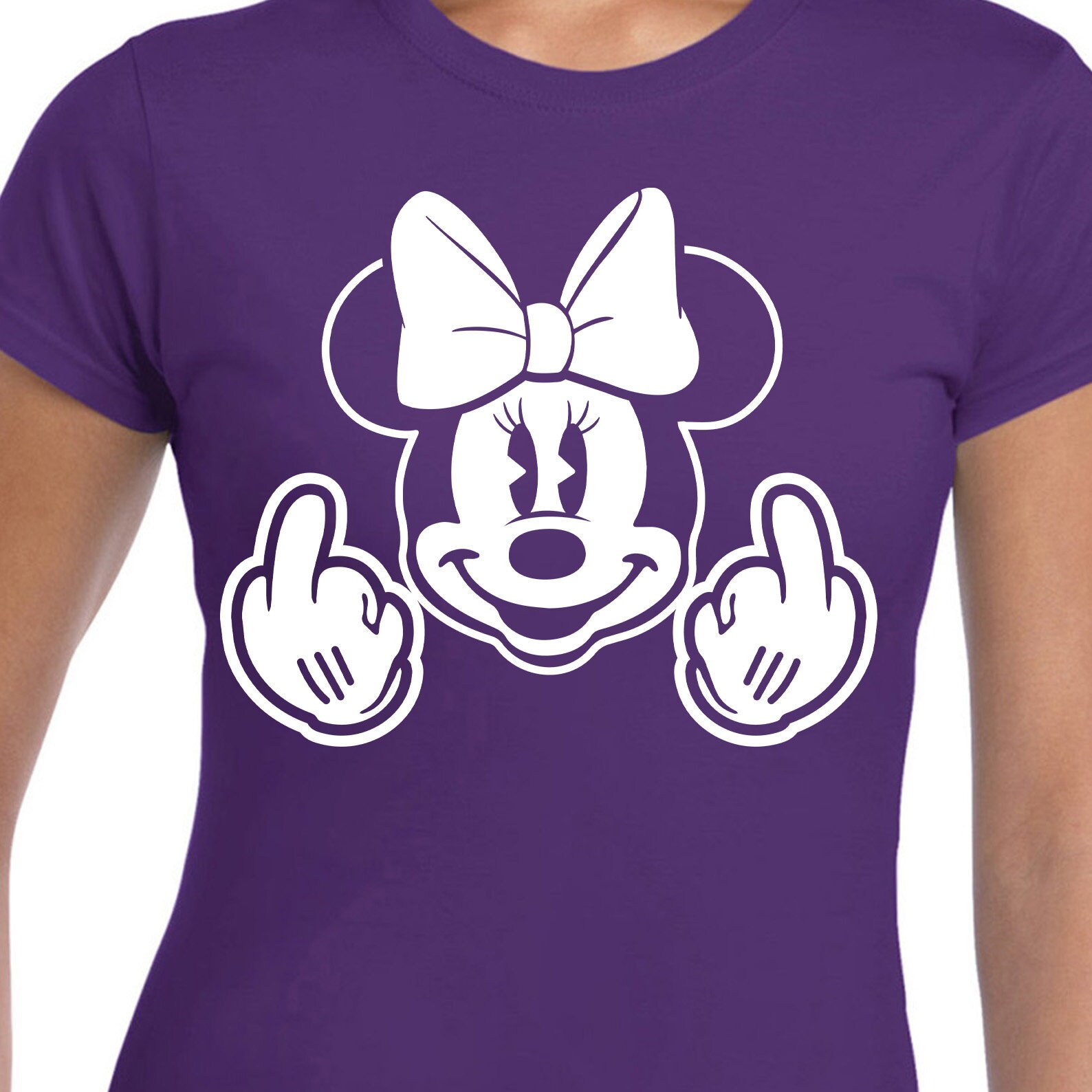 Minnie Middle Finger Digital Files Design Files Cricut - Etsy