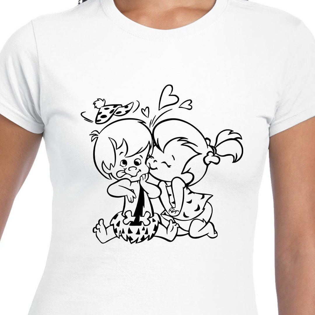 Bam Bam and Pebbles Inspired Kiss Digital Files - Cricut - SVG ...