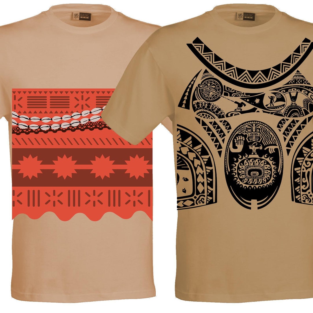 Moana & Maui Costume Shirt Couples Set Digital Files - Design - Cricut ...