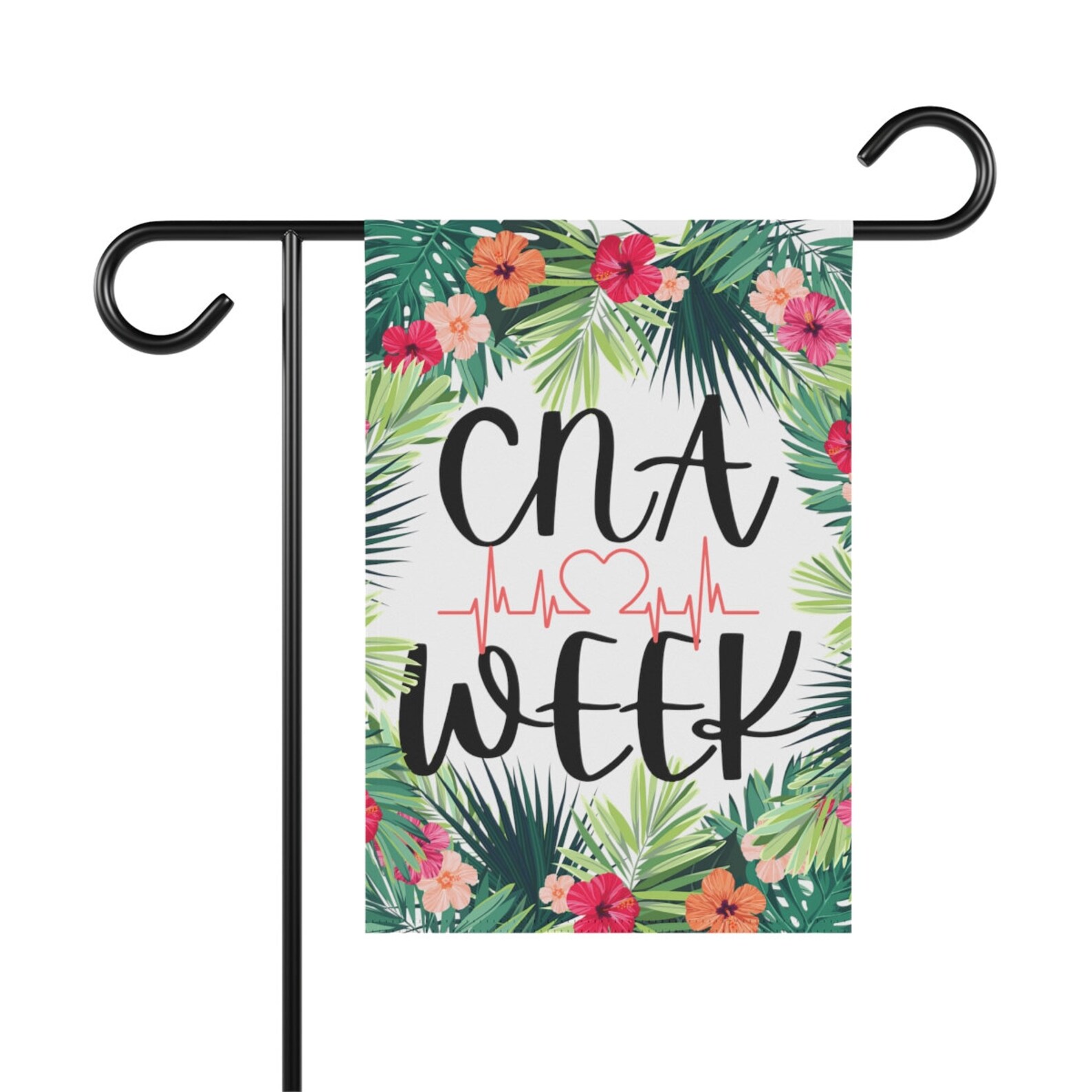 CNA Week Sign Garden & House, Work Banner Caregiver, Healthcare Worker ...