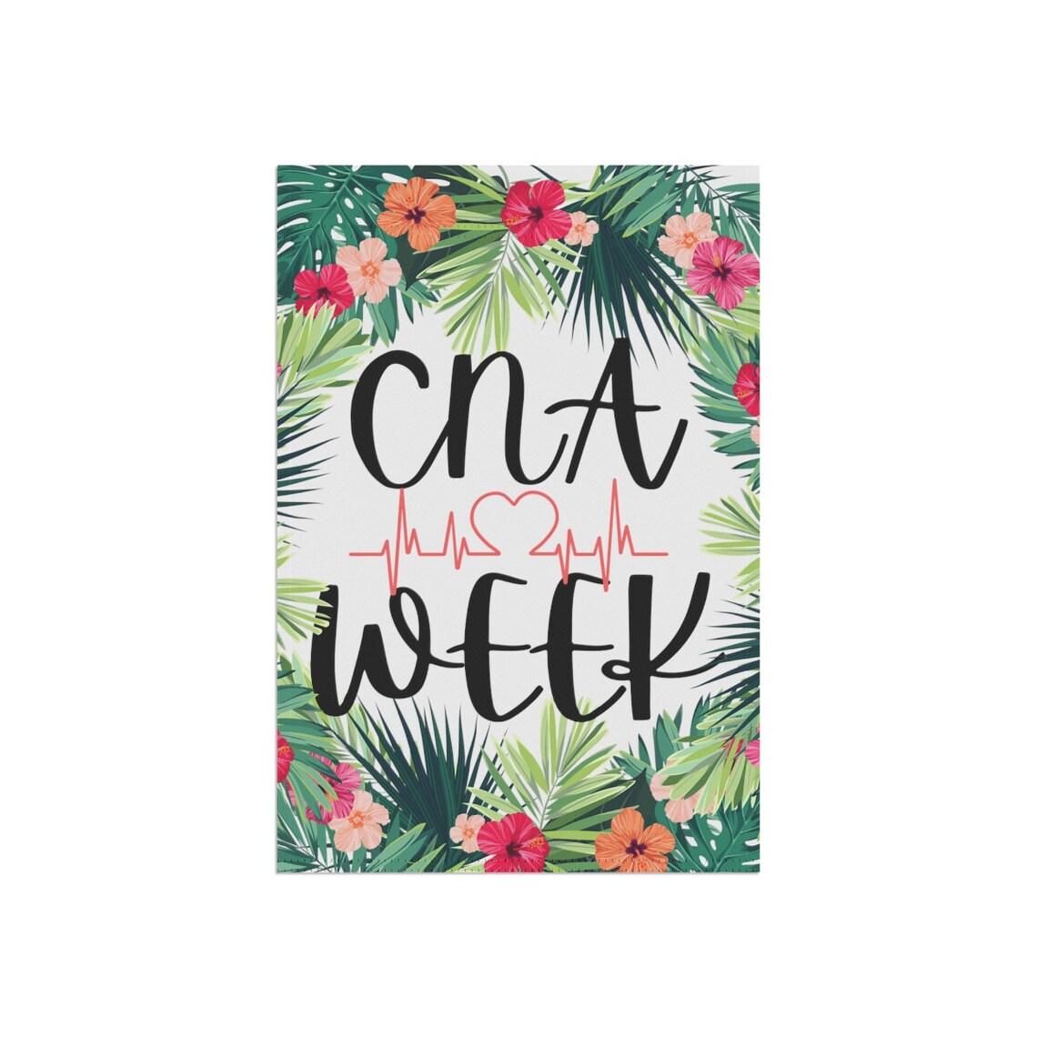 CNA Week Sign Garden & House, Work Banner Caregiver, Healthcare Worker ...
