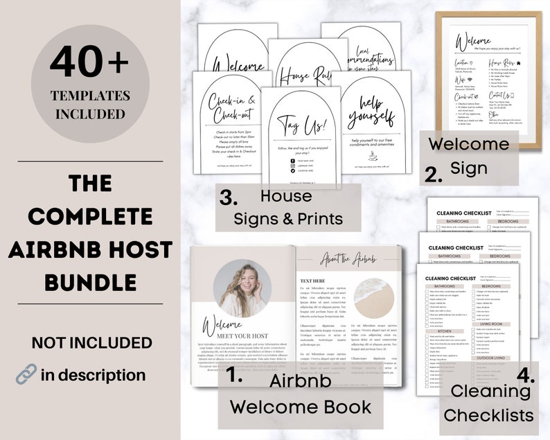 Airbnb Host Welcome Sign Template, VRBO Information Sheet, Vacation ...
