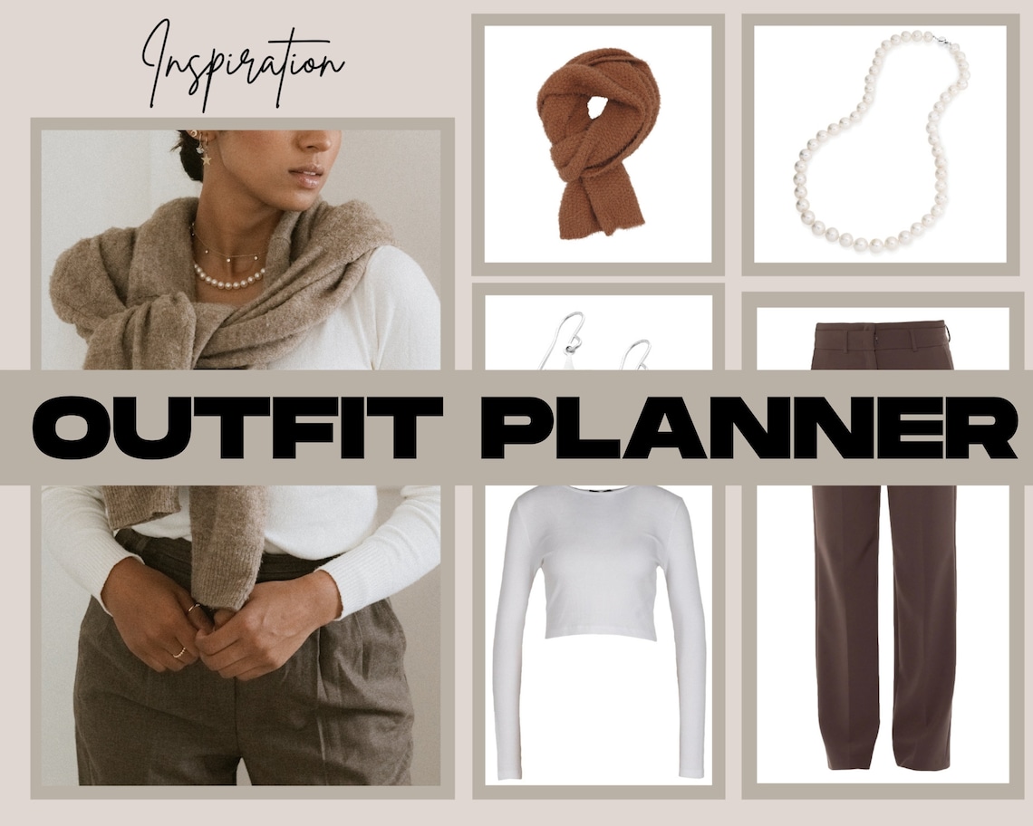 Digital Outfit Planner, Weekly Clothes Planner, Outfit for Women Ideas ...
