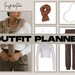 Digital Outfit Planner, Weekly Clothes Planner, Outfit for Women Ideas ...