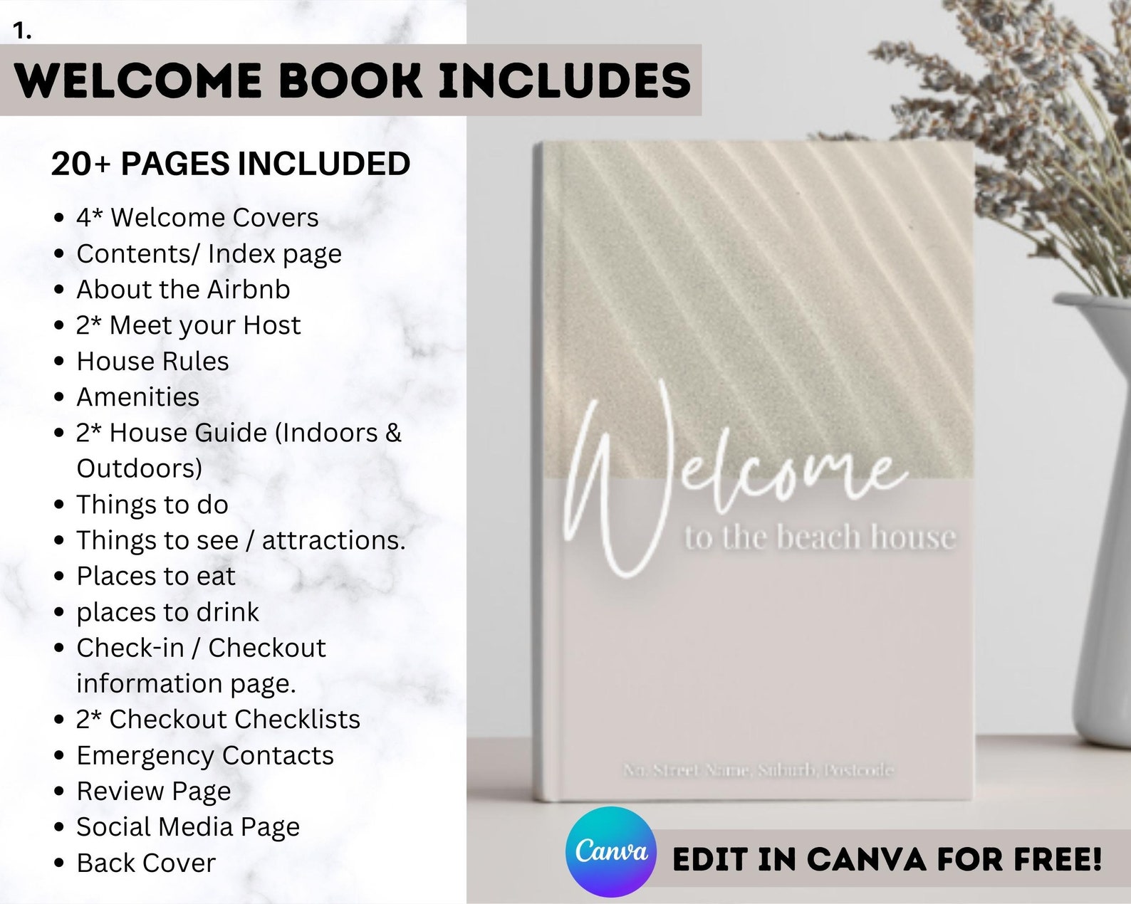 Airbnb Templates Bundle Editable Airbnb Welcome Book - Etsy