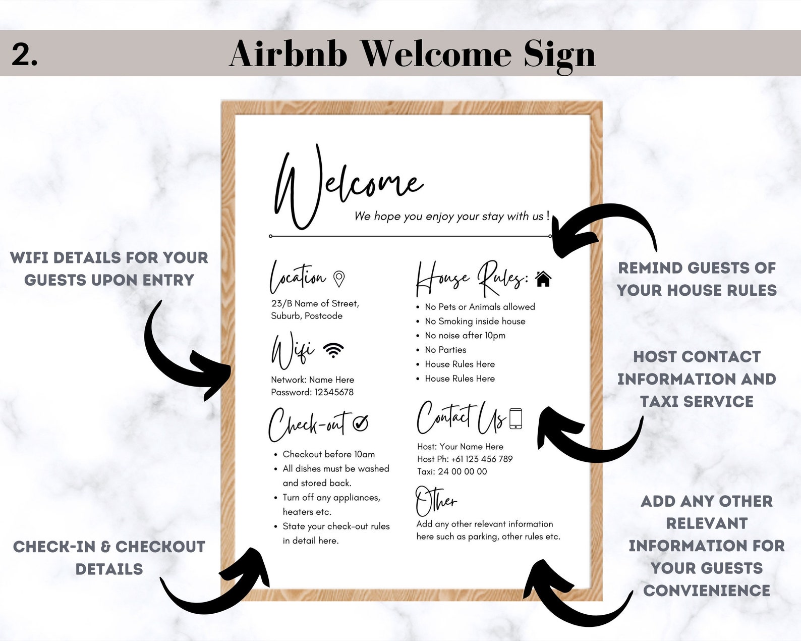 Airbnb Templates Bundle, Editable Airbnb Welcome Book Template ...