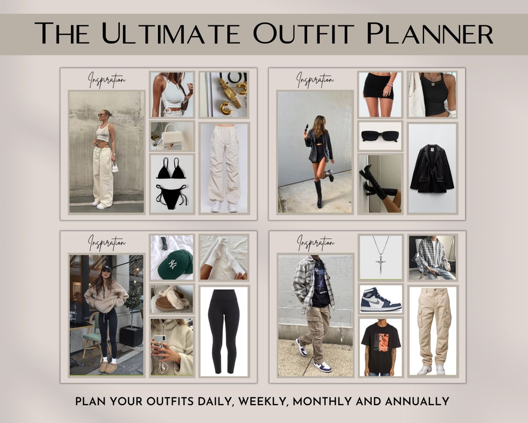 Digital Outfit Planner, Weekly Clothes Planner, Outfit for Women Ideas ...