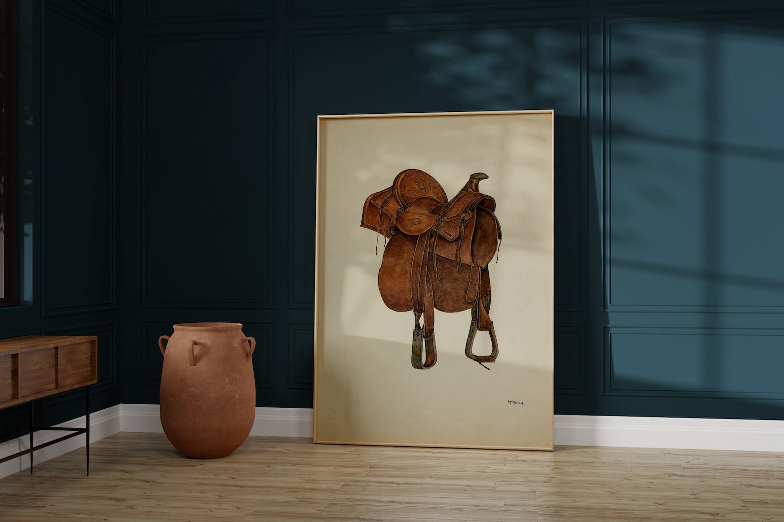 Vintage Saddle Artwork Printable - Etsy