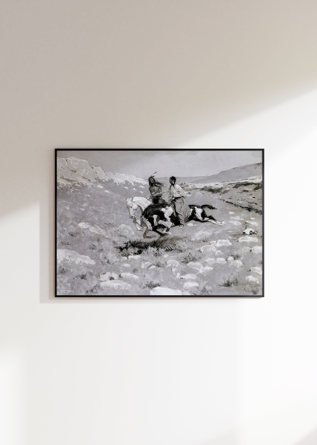Native American Riders | Vintage Artwork Printable - Etsy