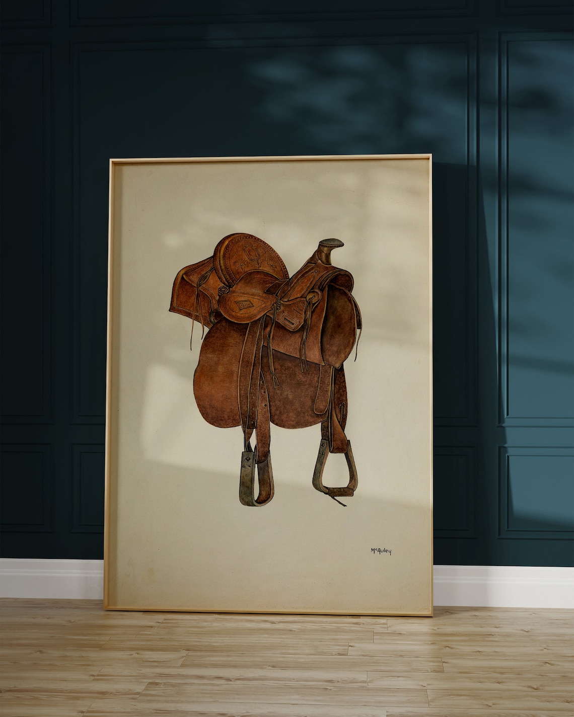 Vintage Saddle Artwork Printable - Etsy