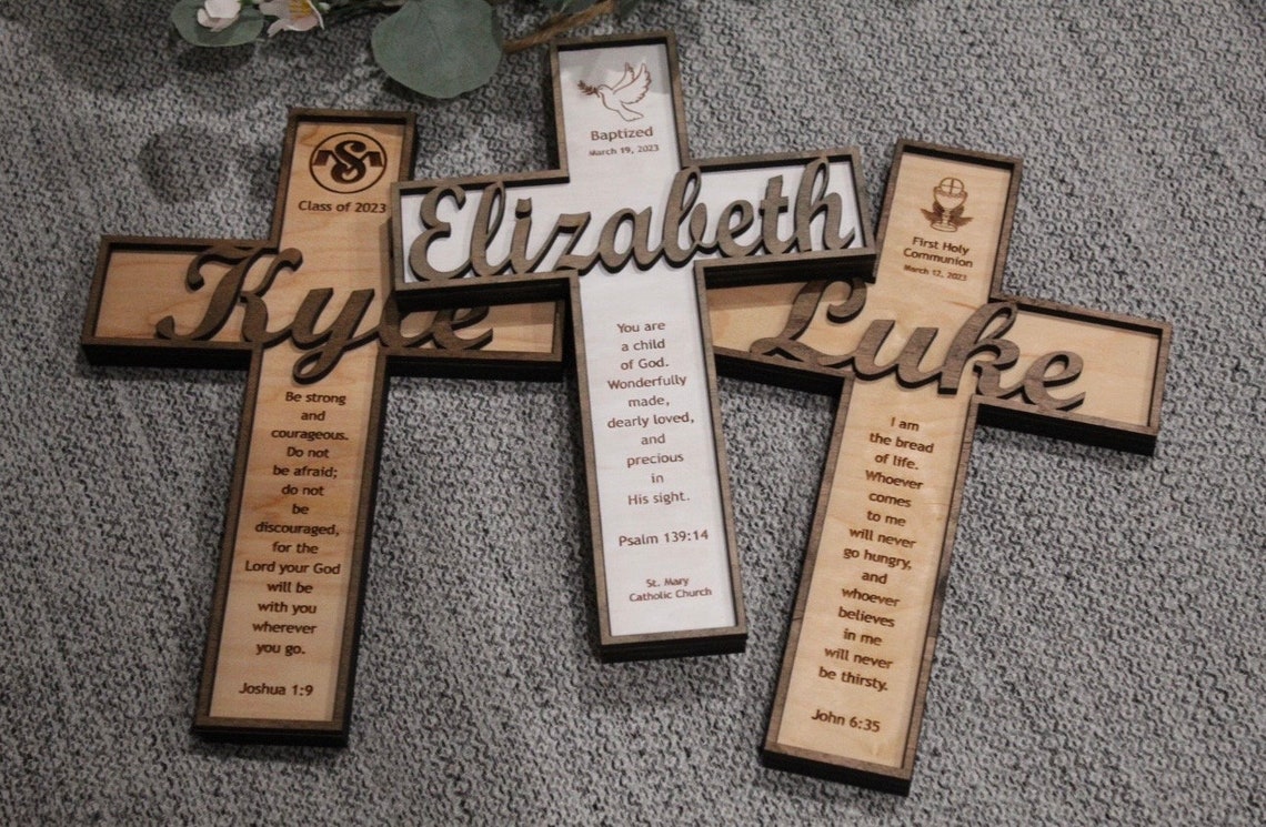 Personalized Wooden Crosses - Etsy