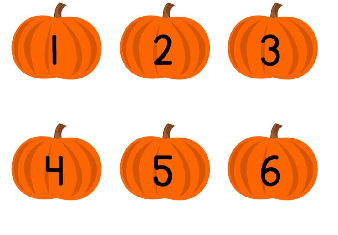 Pumpkin Numbers 1-100 - Etsy