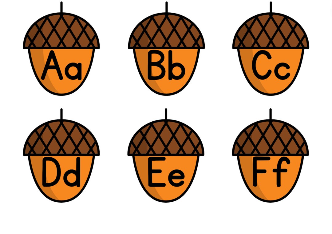 Acorn Letters - Etsy
