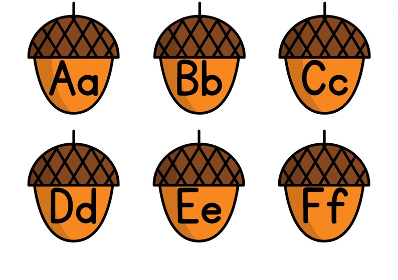 Acorn Letters - Etsy
