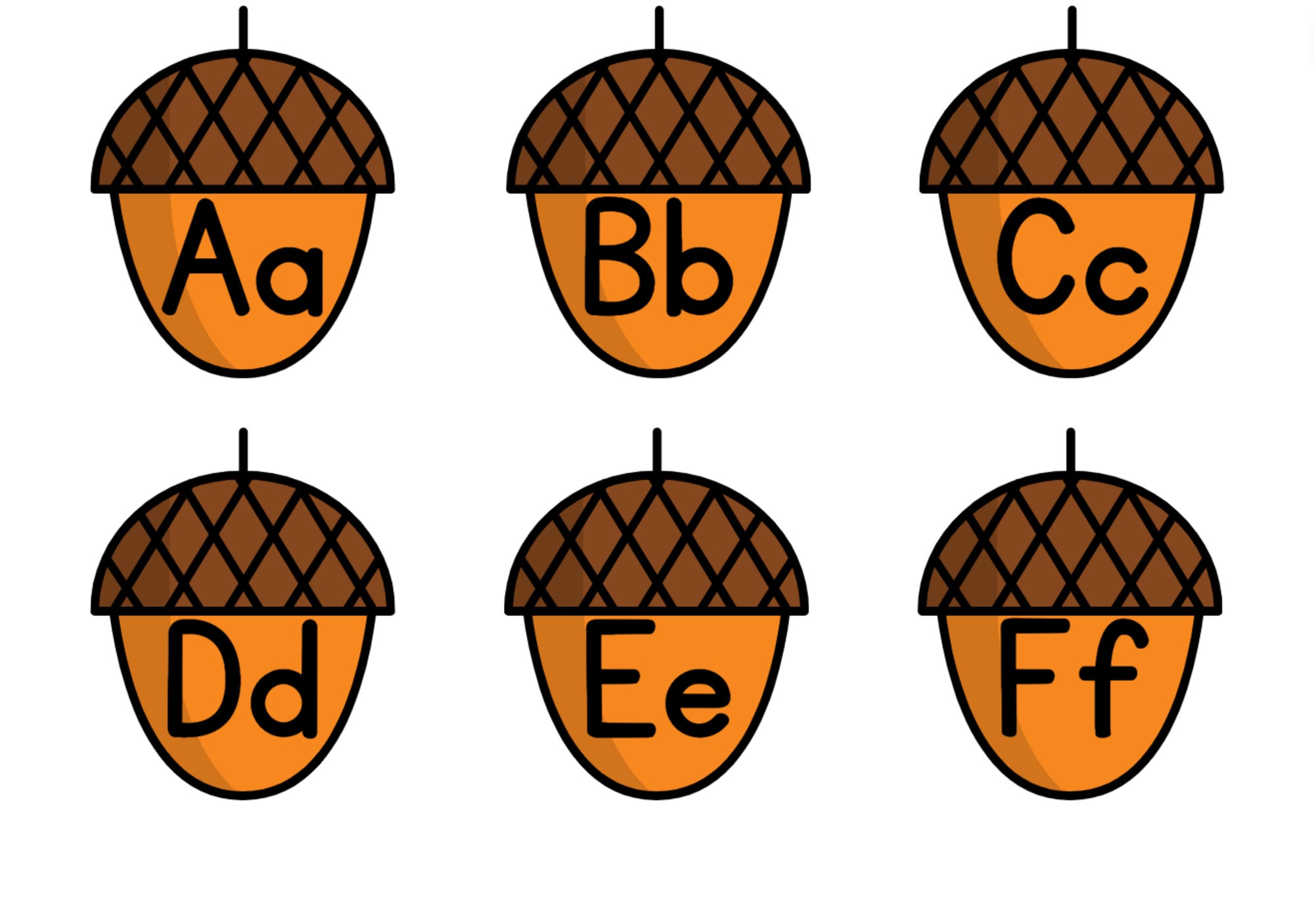 Acorn Letters - Etsy