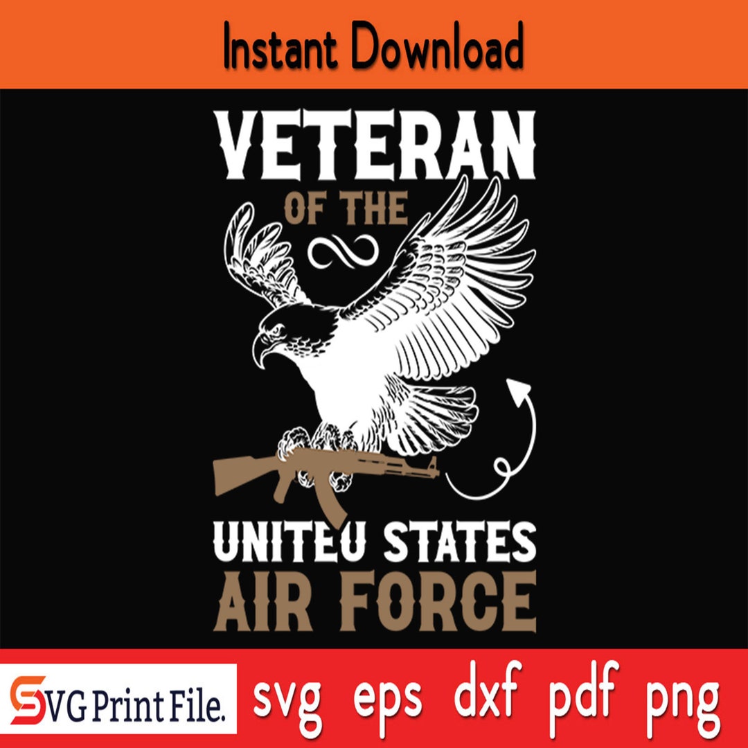 Veteran of the United States Air Force Svg Vintage Army - Etsy