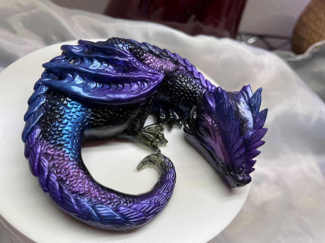 Custom Sleeping Resin Dragon Figure Home / Office Decor - Etsy