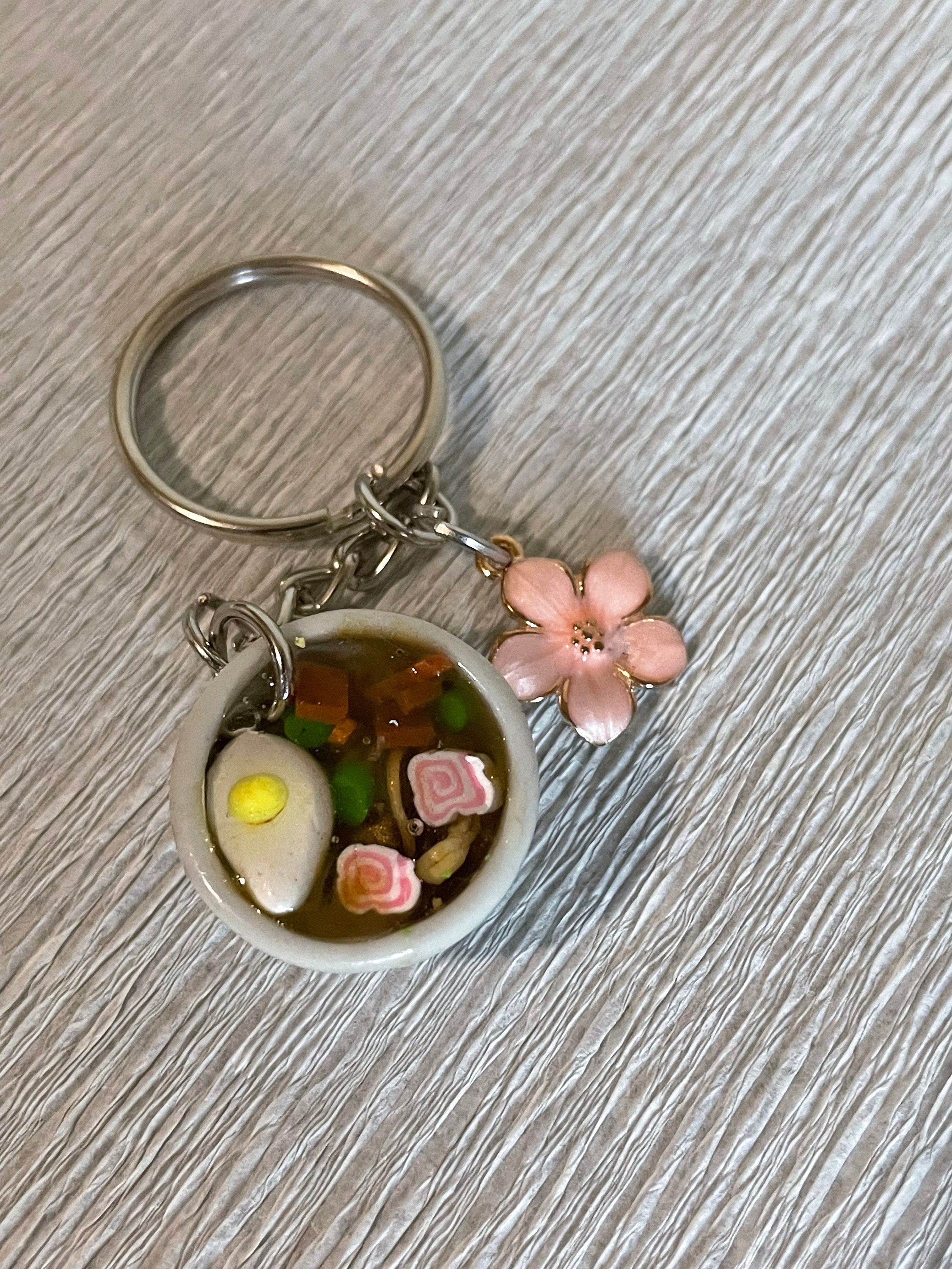 Mini Ramen and Japanese Food Dishes Charms Keychains Realistic Replicas ...