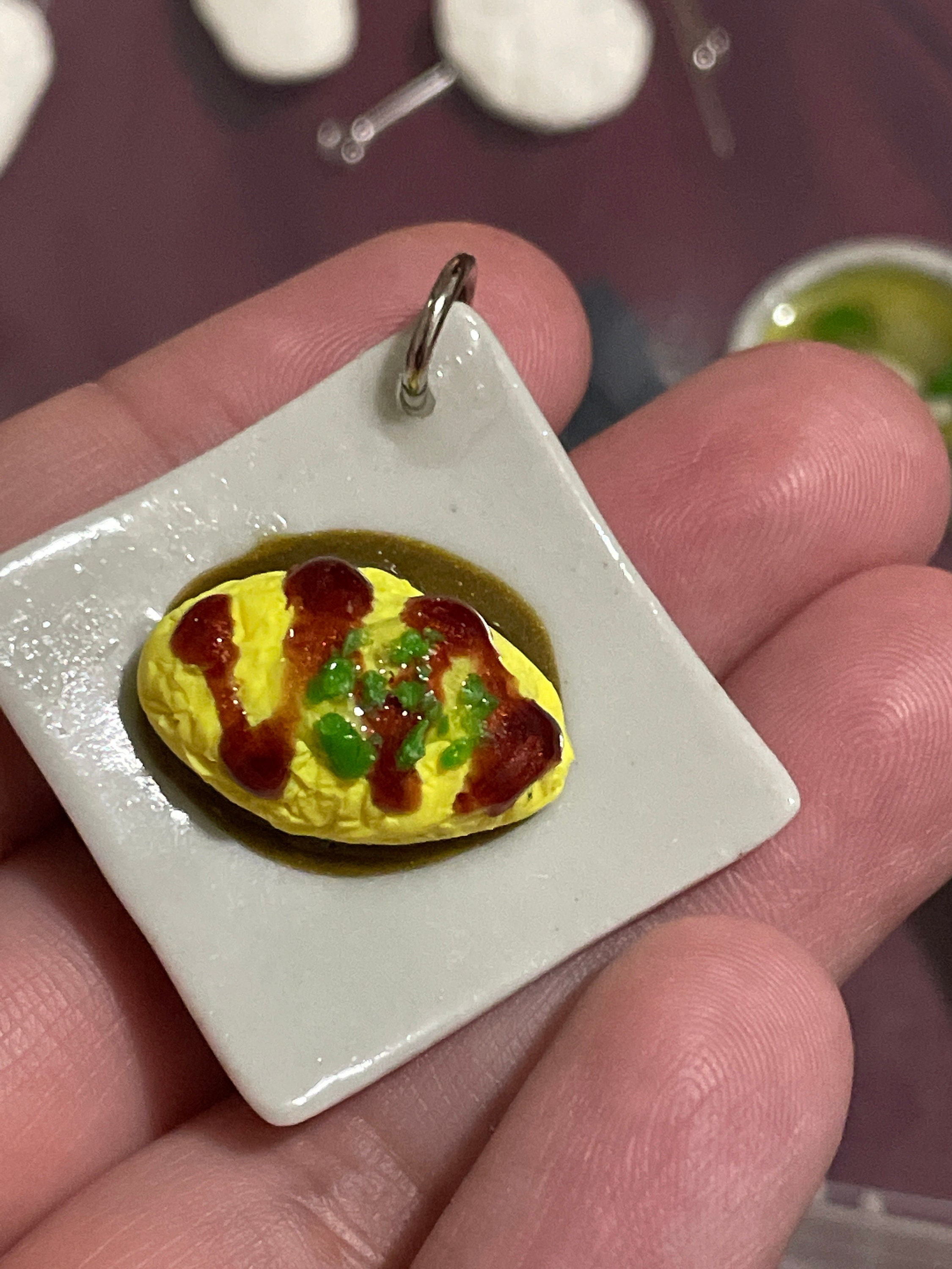 Mini Ramen and Japanese Food Dishes Charms Keychains Realistic Replicas ...