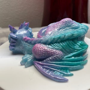 Custom Sleeping Resin Dragon Figure Home / Office Decor - Etsy