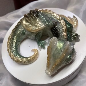 Custom Sleeping Resin Dragon Figure Home / Office Decor - Etsy
