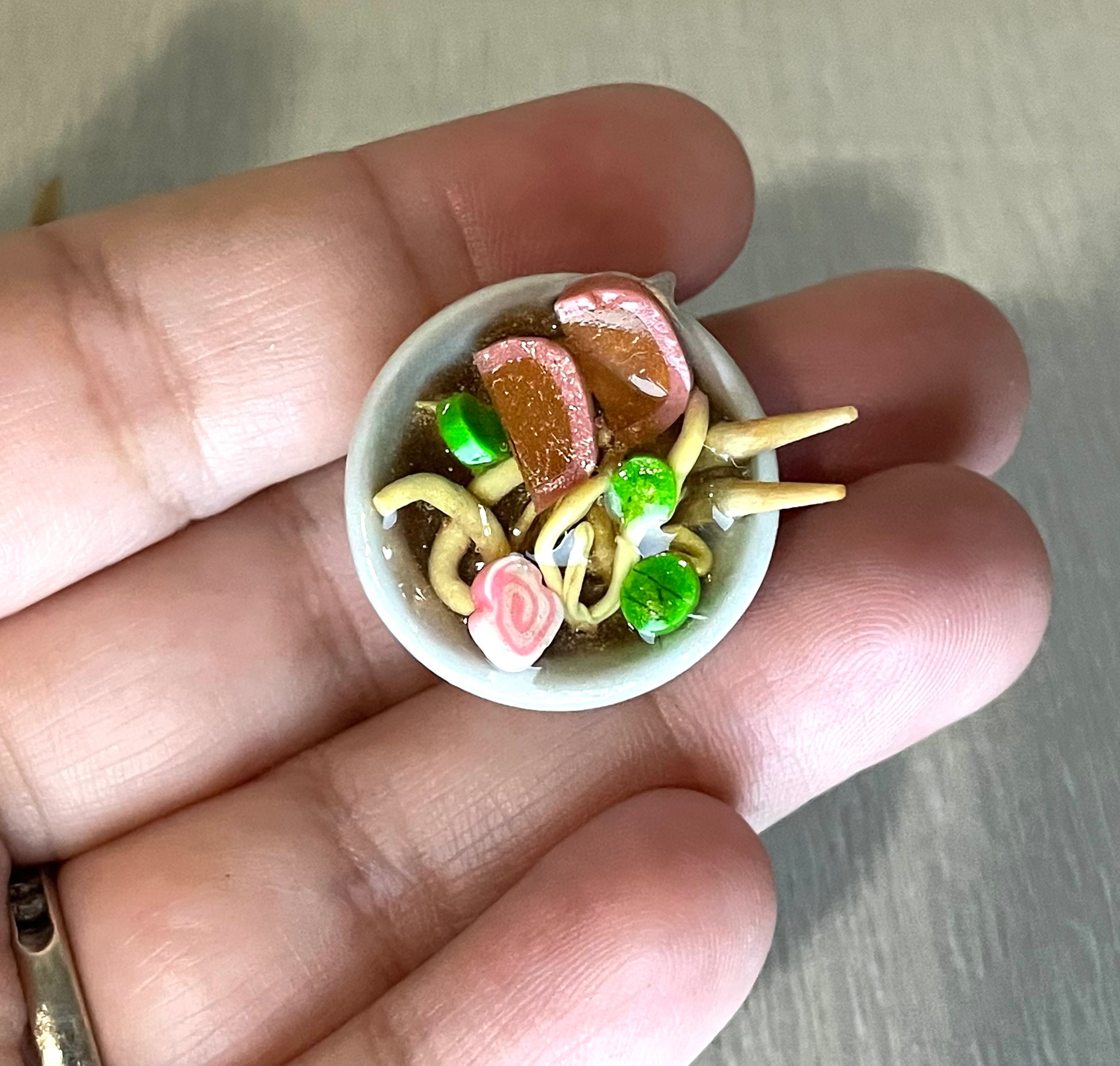 Mini Ramen and Japanese Food Dishes Charms Keychains Realistic Replicas ...