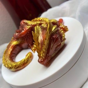 Custom Sleeping Resin Dragon Figure Home / Office Decor - Etsy