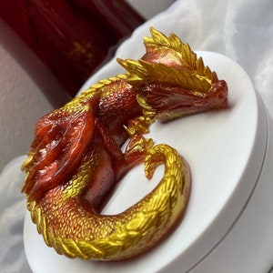 Custom Sleeping Resin Dragon Figure Home / Office Decor - Etsy