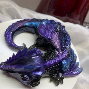 Custom Sleeping Resin Dragon Figure Home / Office Decor - Etsy