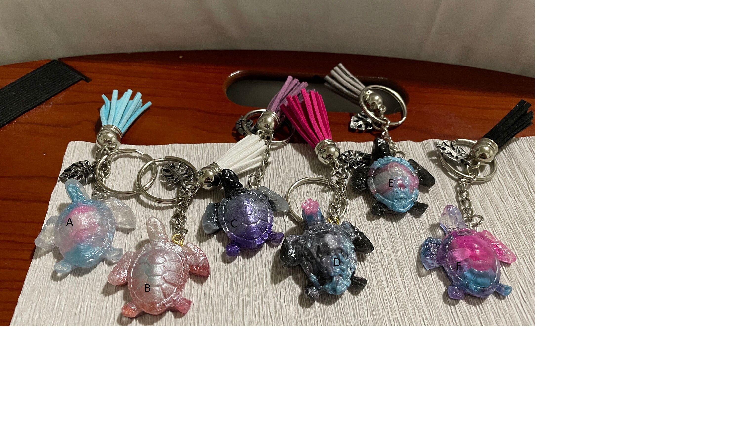 Mini Rainbow Resin Turtles Cute Resin Keychains Turtle - Etsy