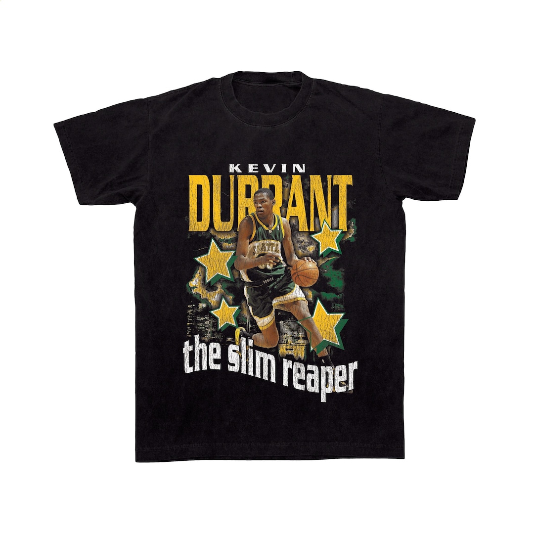 Kevin Durrant AKA the Slim Reaper Bootleg Graphic Tee Oversized Sonics ...