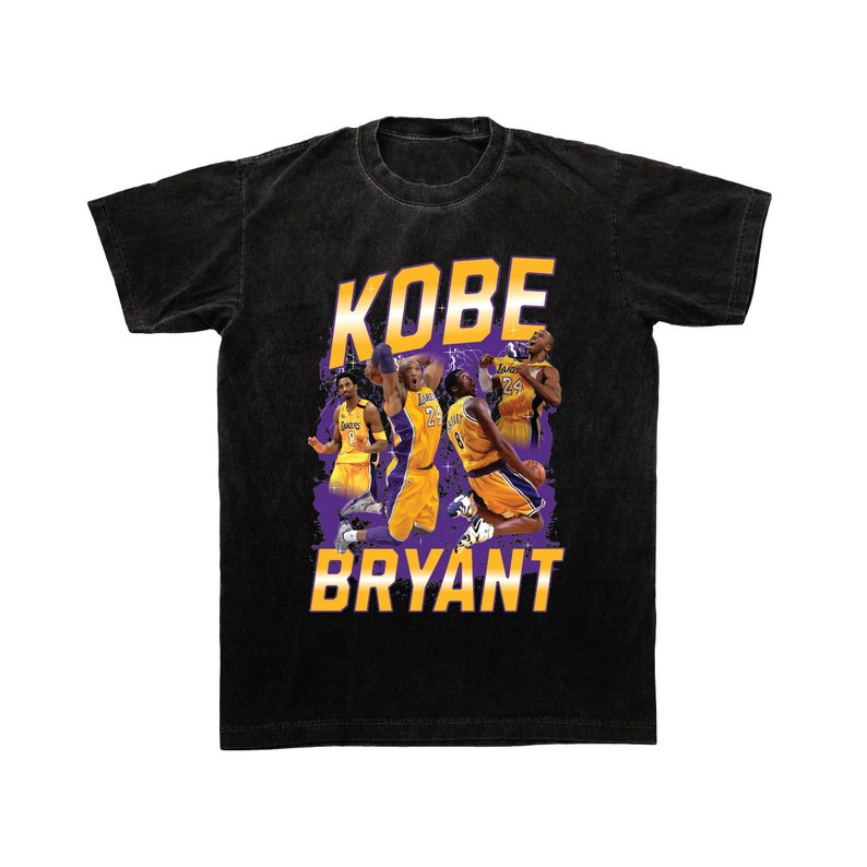 Kobe Bryant Bootleg T-shirt Design, Los Angeles Lakers Shirt, Black ...