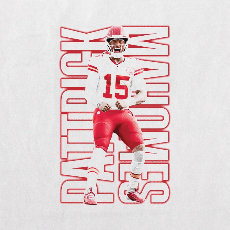 Patrick Mahomes Oversized Bootleg Superbowl MVP Tee, 2024 NFL Season ...