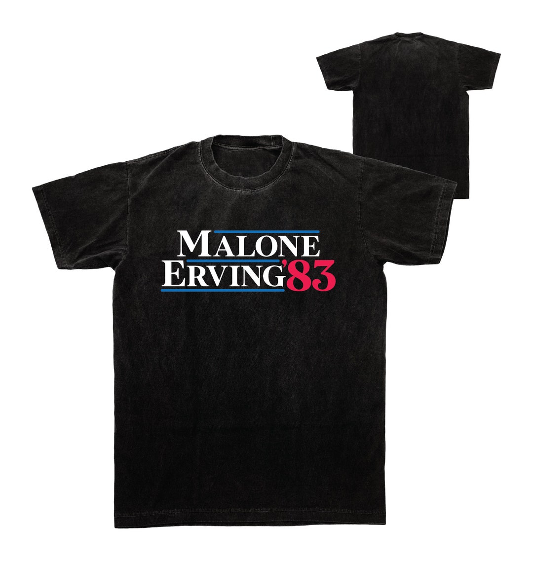 1983 NBA Ballot Box Tee, Moses Malone/ Julius 'dr. J' Erving ...