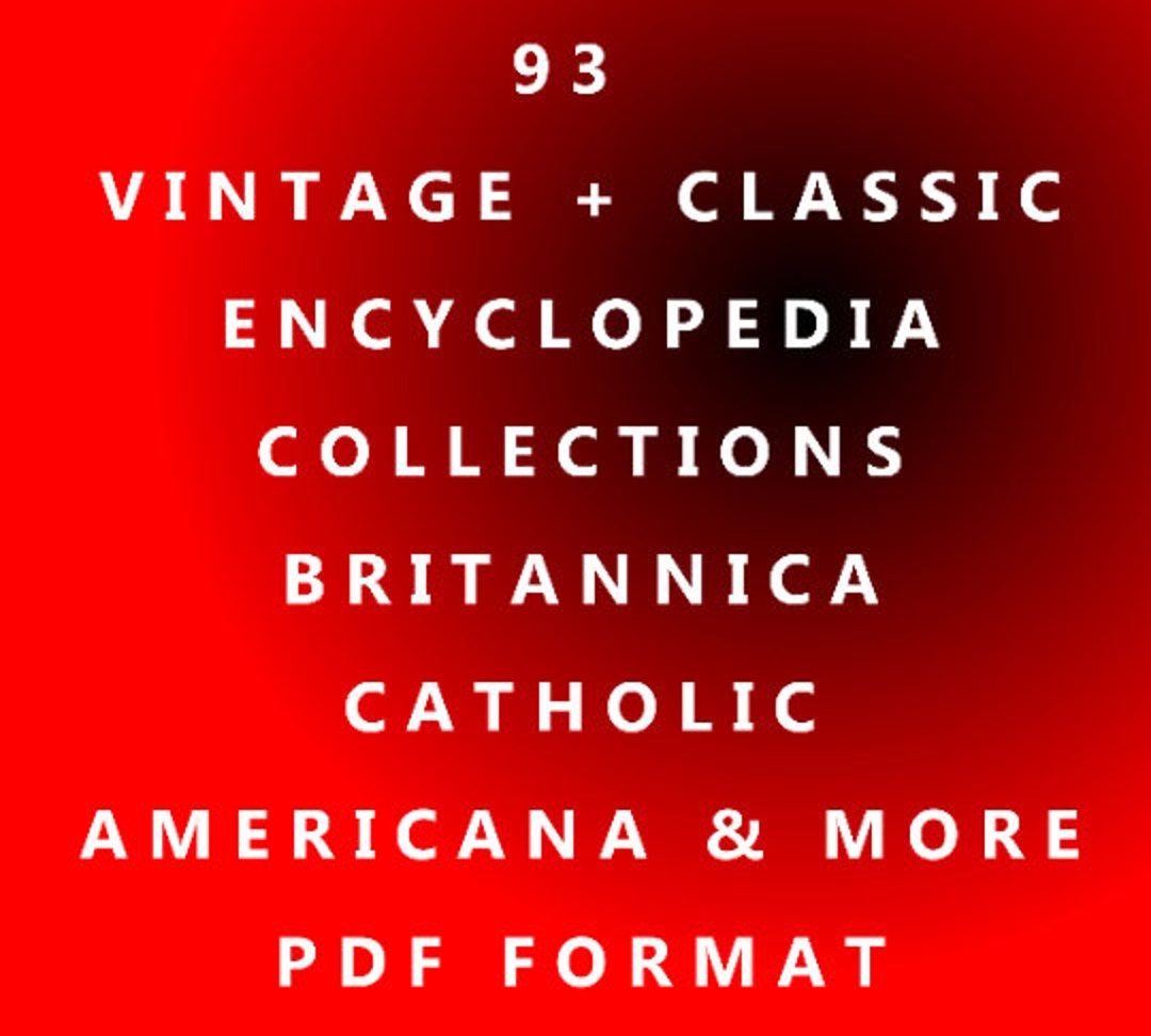 93 Books Encyclopedia Collection Britannica & More PDF Scans - Etsy