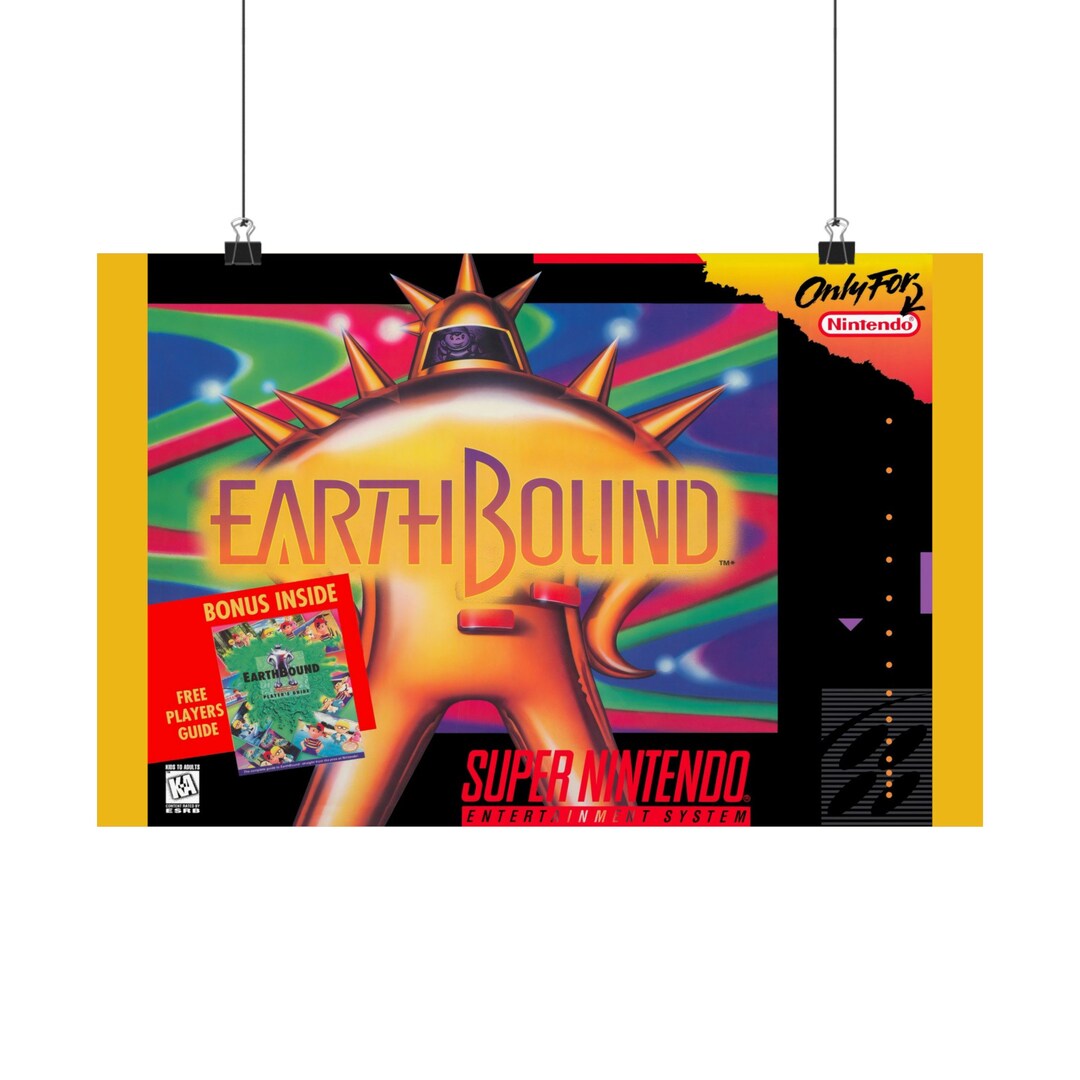 Earthbound POSTER Print SNES Classic Game Art Retro Video Game Art - Etsy