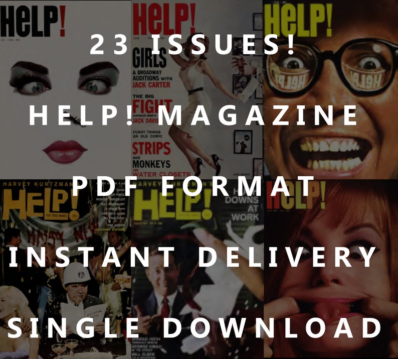23 ISSUES HELP Magazine Vintage Humor Comics - Etsy