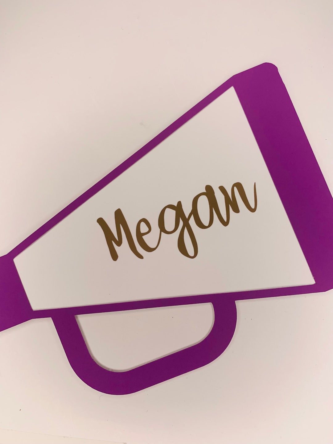 Cheerleader Megaphone Personalized Die Cut - Etsy
