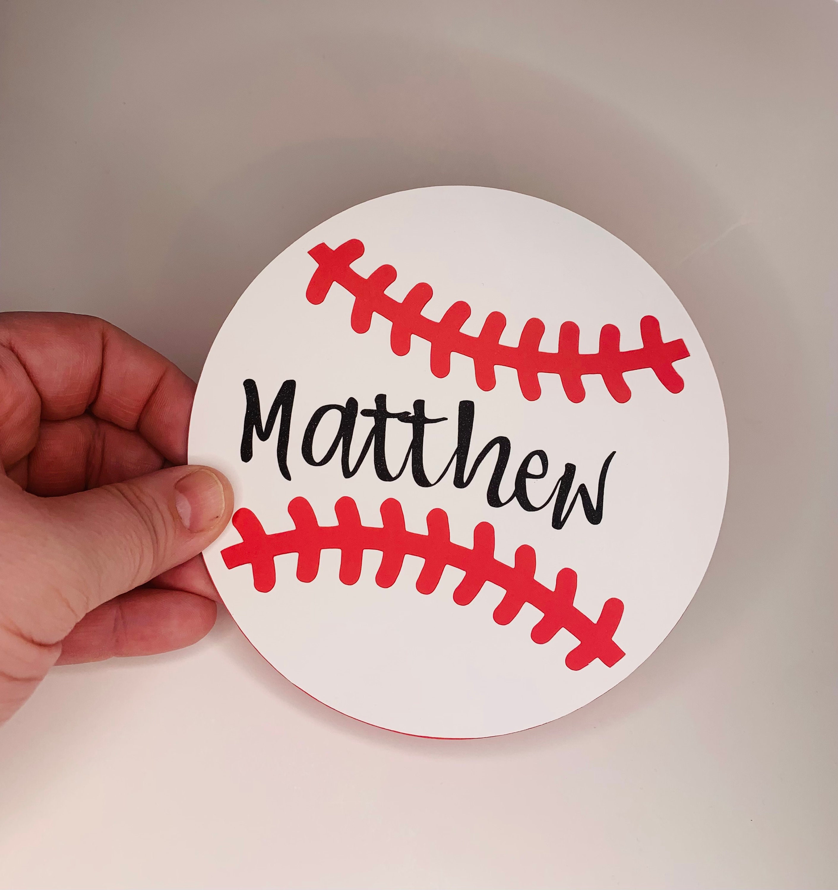 Baseball Personalized Die Cut Baseball Cutout Personalized - Etsy