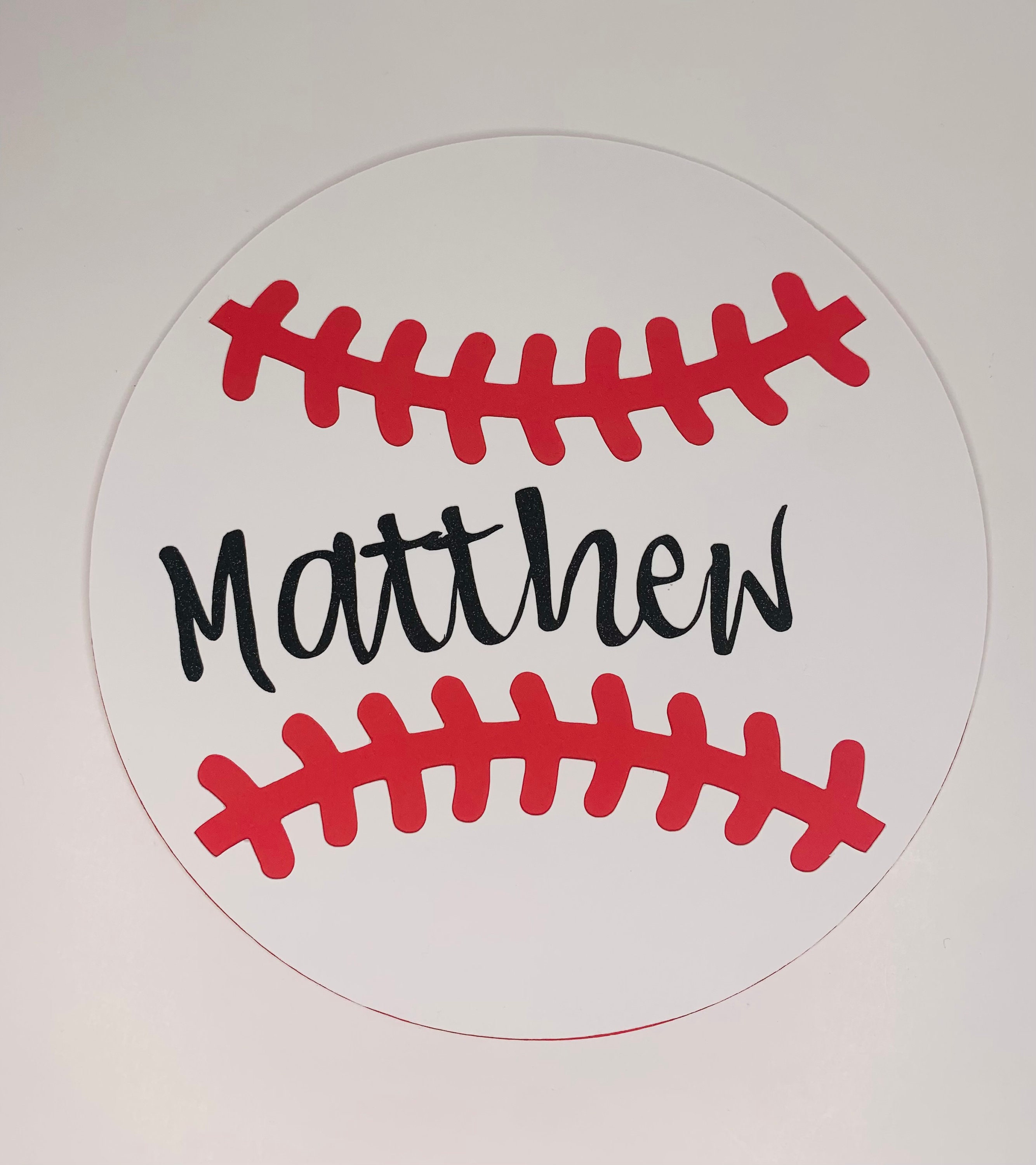 Baseball Personalized Die Cut, Baseball Cutout, Personalized Baseball ...