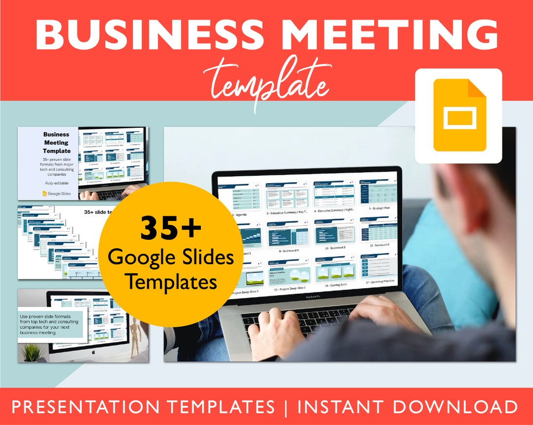 Business Meeting Template; Executive Meeting Presentation Templates, 35 ...