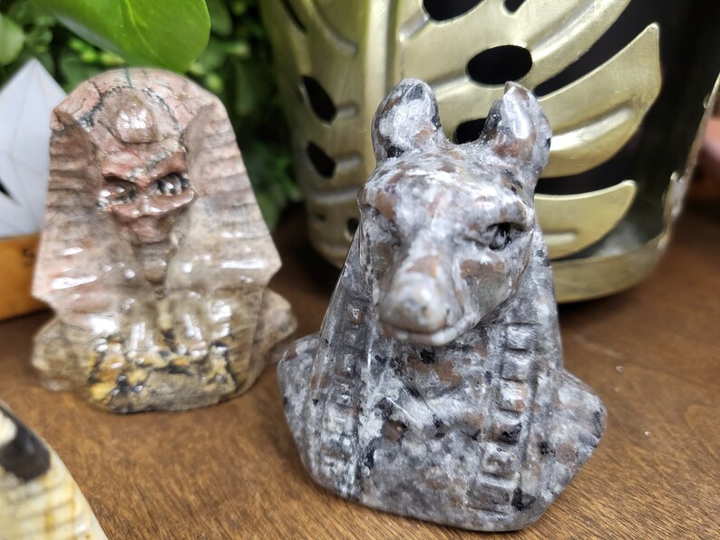 Egyptian Crystal Carvings Picture Stone Jasper // Yooperlite UV ...