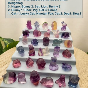 Mini Fluorite Carving - Animals - Etsy