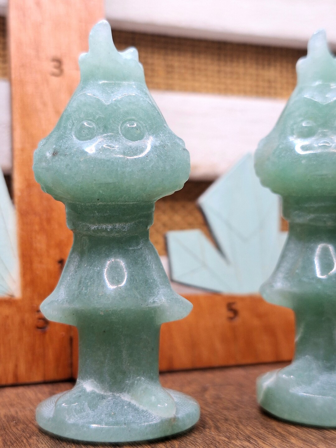 The Grinch, Green Aventurine, Crystal Carvings - Etsy