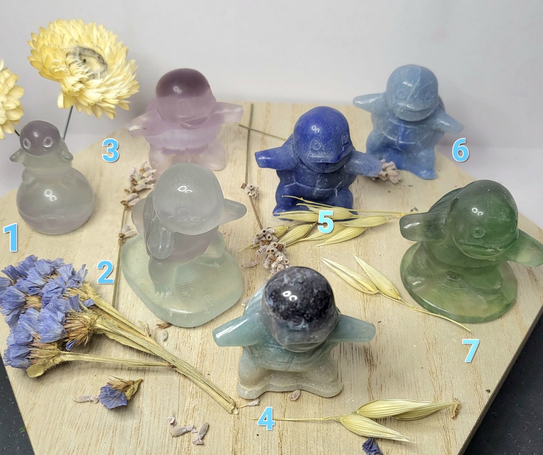 Pokemon Crystal Carvings // Various Materials - Etsy