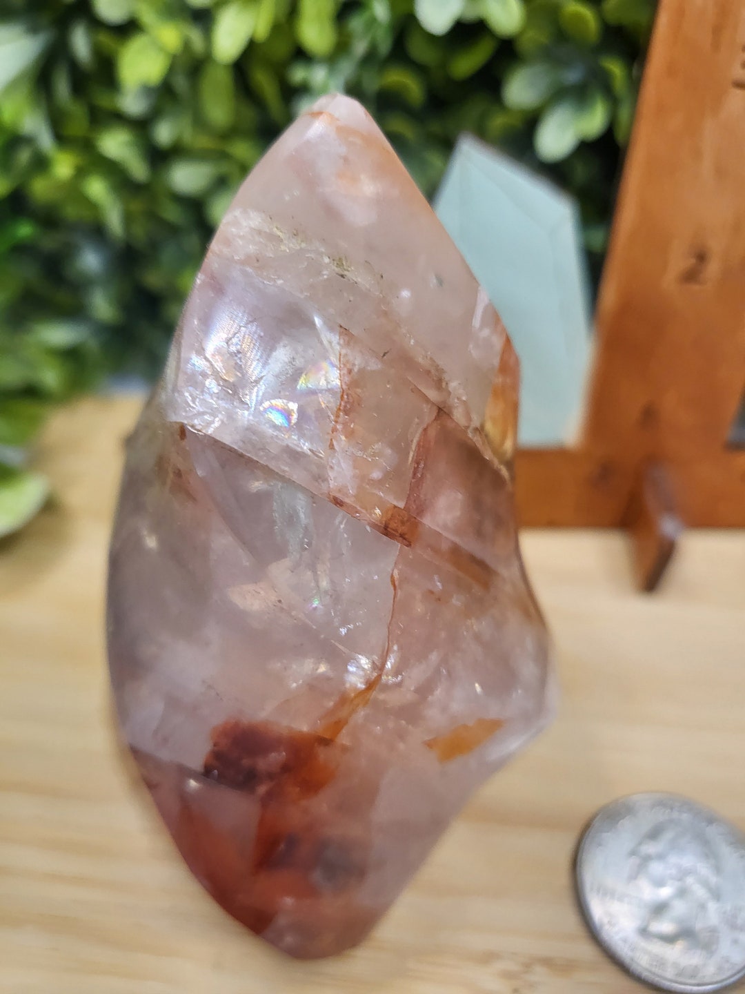 Fire Quartz Flame, Hematoid Crystal - Etsy