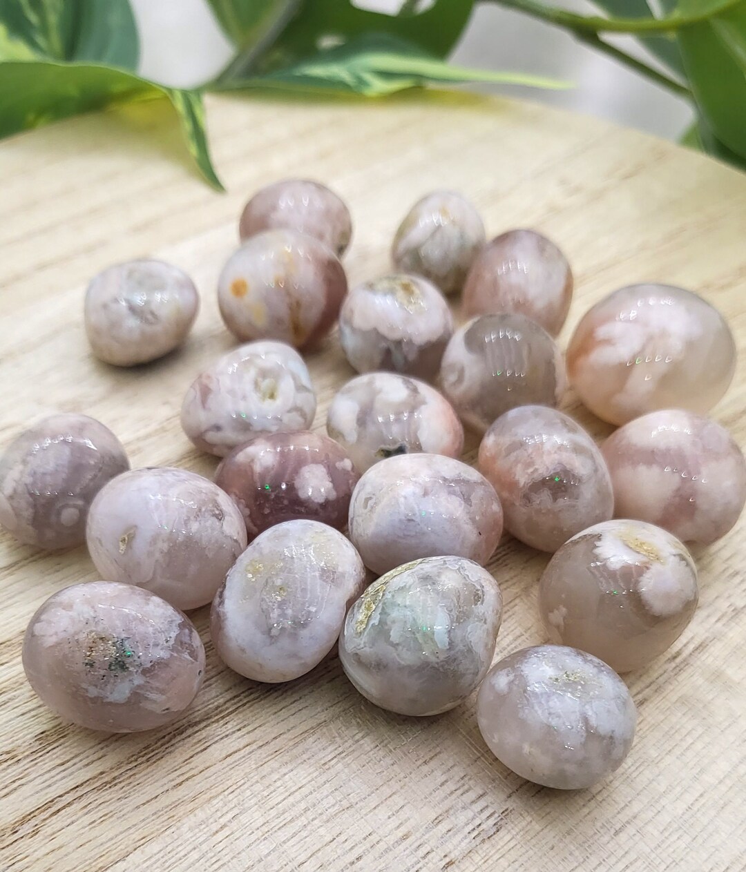 Flower Agate Tumbled Stone - Tumbles - High Quality - Etsy